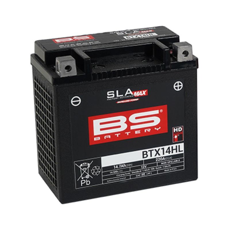 BSバッテリー BTX14HL SLA-Max(液入充電済) | 《公式》南海部品の通販サイト｜NANKAI BRAND SHOP
